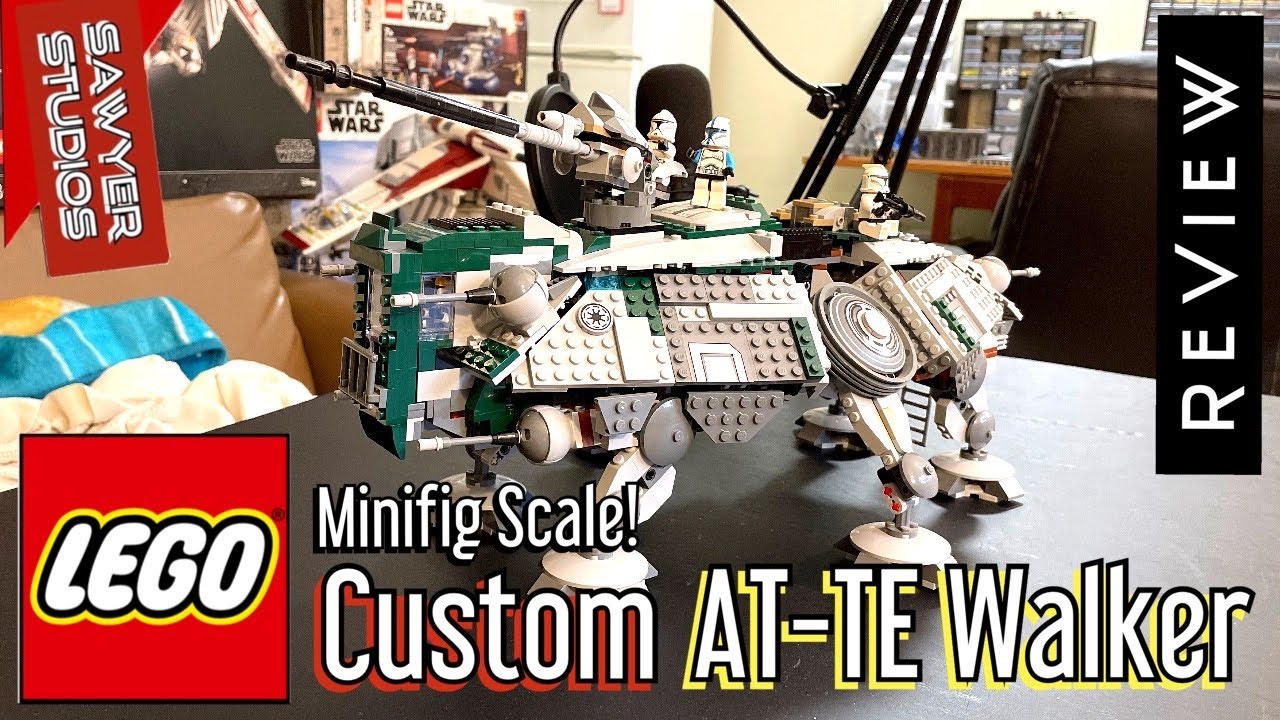 Custom LEGO Star Wars AT-TE Walker Review!!! Minifig Scale! - YouTube
