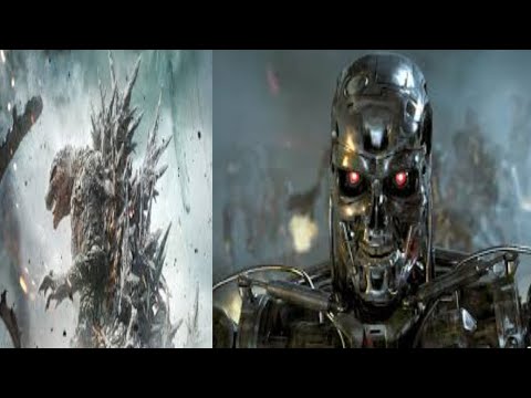 Terminator Nuke scenes with Godzilla -1.0 Divine in the background ...