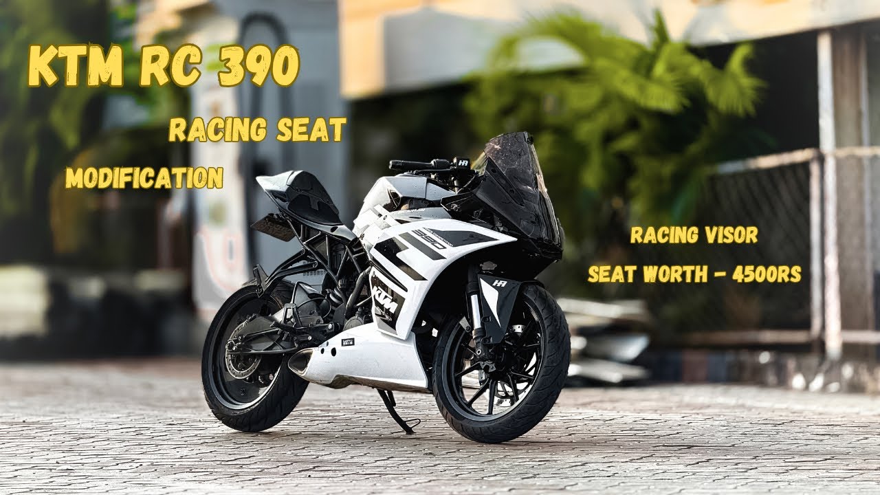 KTM RC 390 🚀|| RACING SEAT MODIFICATION💥 || RC RIDER HZB VLOGS - YouTube