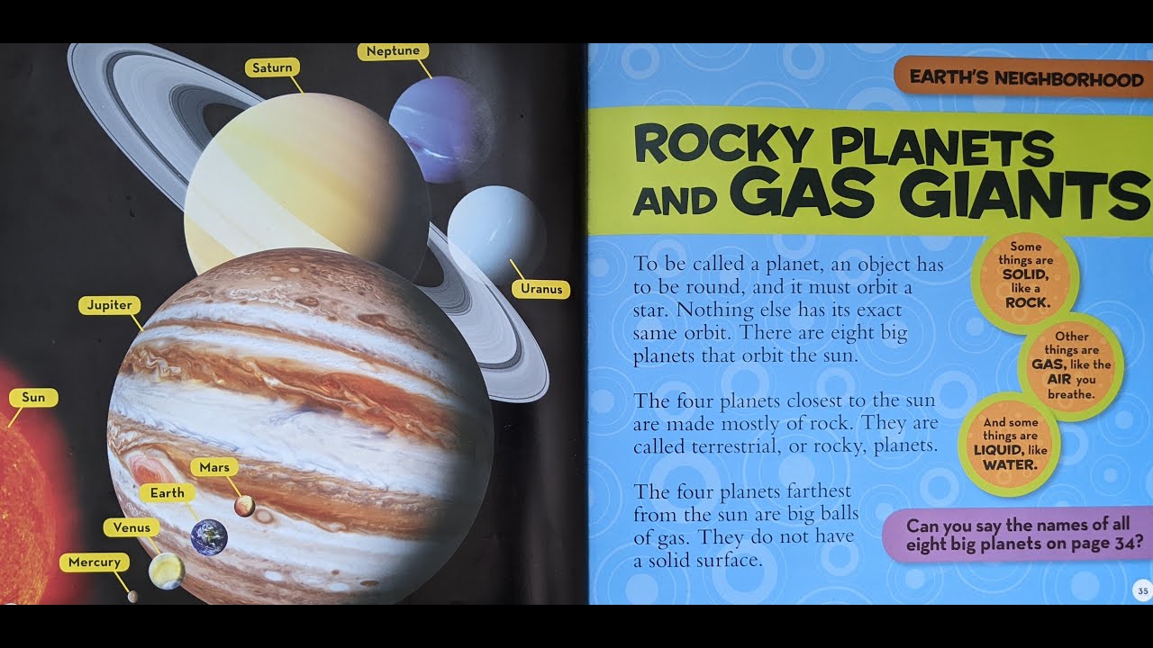 Rocky Planets and Gas Giants - Kids Books Read Aloud - YouTube