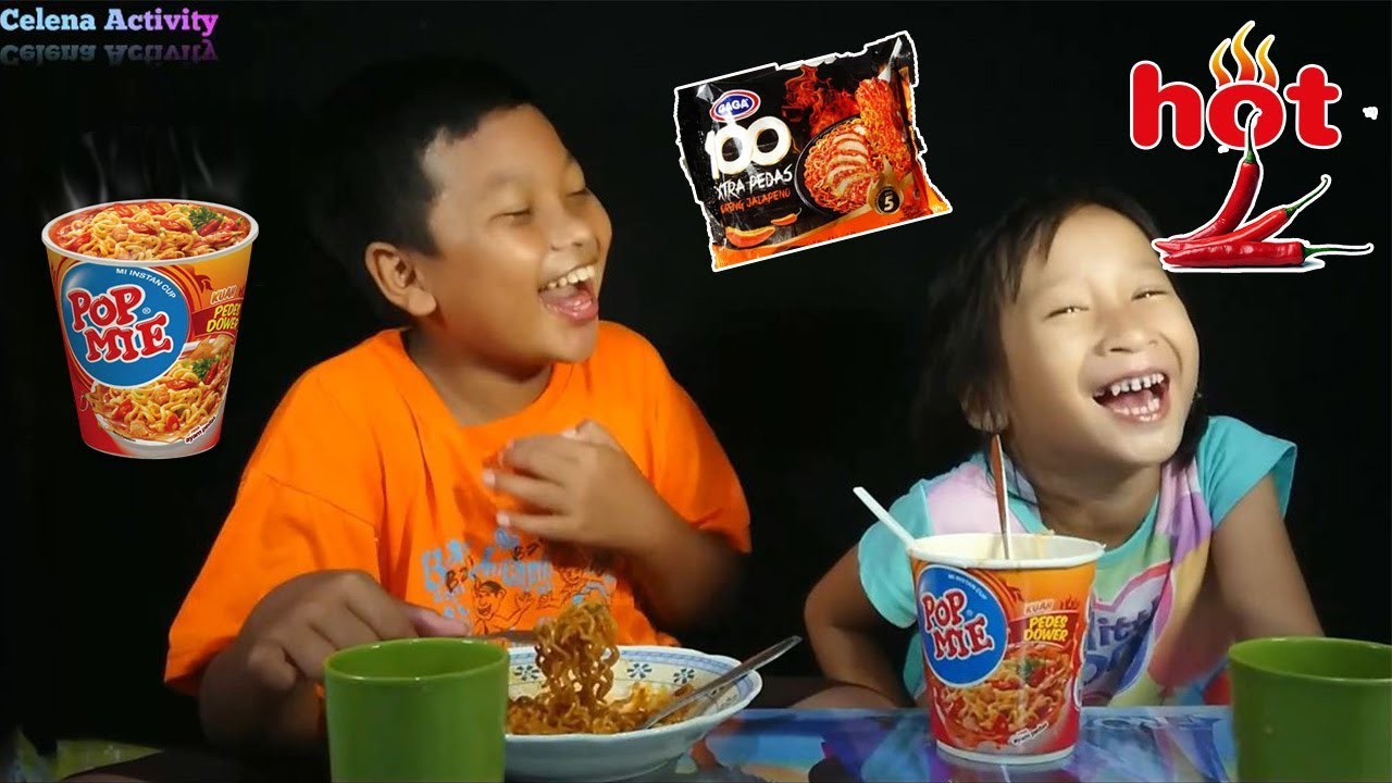 Cobain Challenge Pop Mie Pedes Dower VS Mie Gaga 100 Extra Pedas Level ...