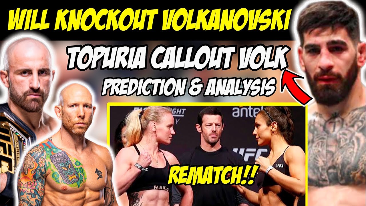 Topuria's 1st Round KO Plan! | Topuria vs Emmett Prediction | Valentina ...