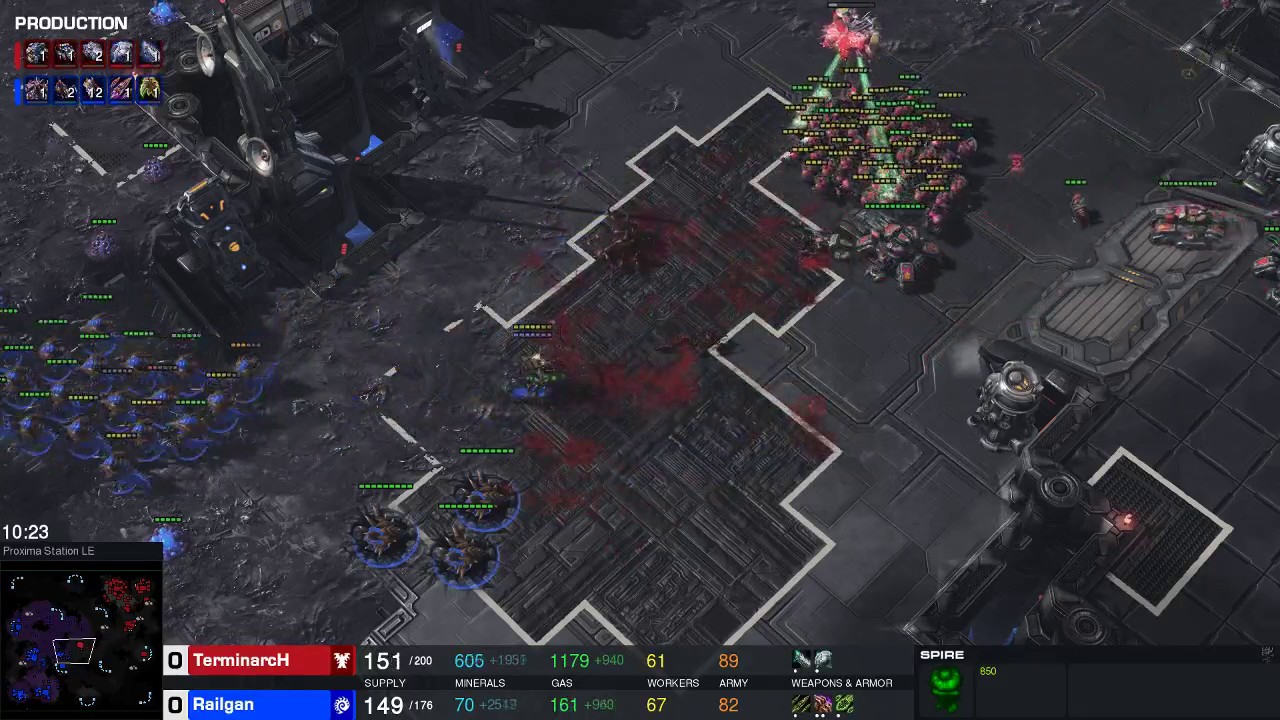 StarCraft 2 - ZvT Hydra Lurker Doom Drop - YouTube