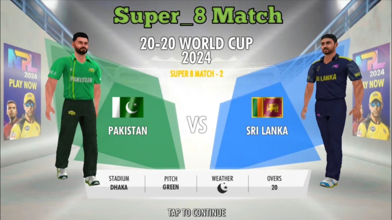 Pakistan Vs Sirlanka Super _8 match wcc3 T20 World Cup - YouTube