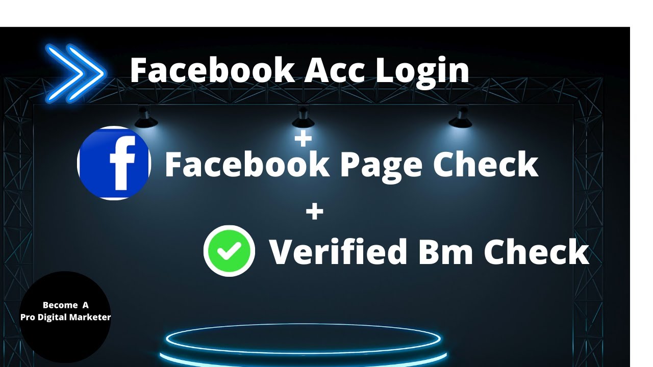 Facebook account Login +Page check Add+ Verified BM Check (Easy Ever ...
