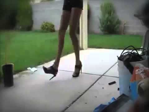 Shuffling nice legs dancing ... - YouTube