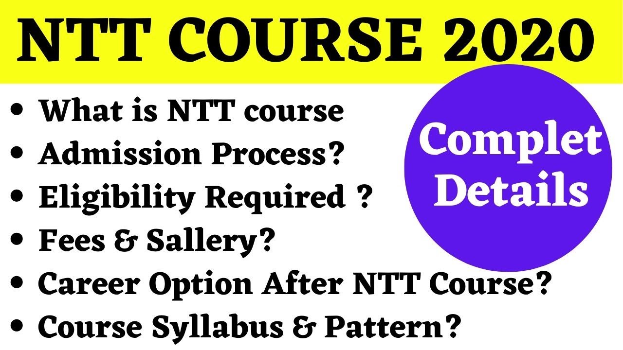What Is Nursery Teacher Training NTT Course 2020 Ntt Course Full what-is-nursery-teacher-training-ntt-course-2020-ntt-course-full
