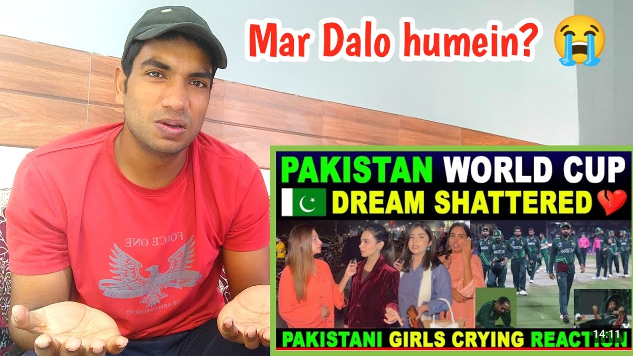 Pakistan World Cup Dream Shattered | Pakistani Girls Crying Reaction ...