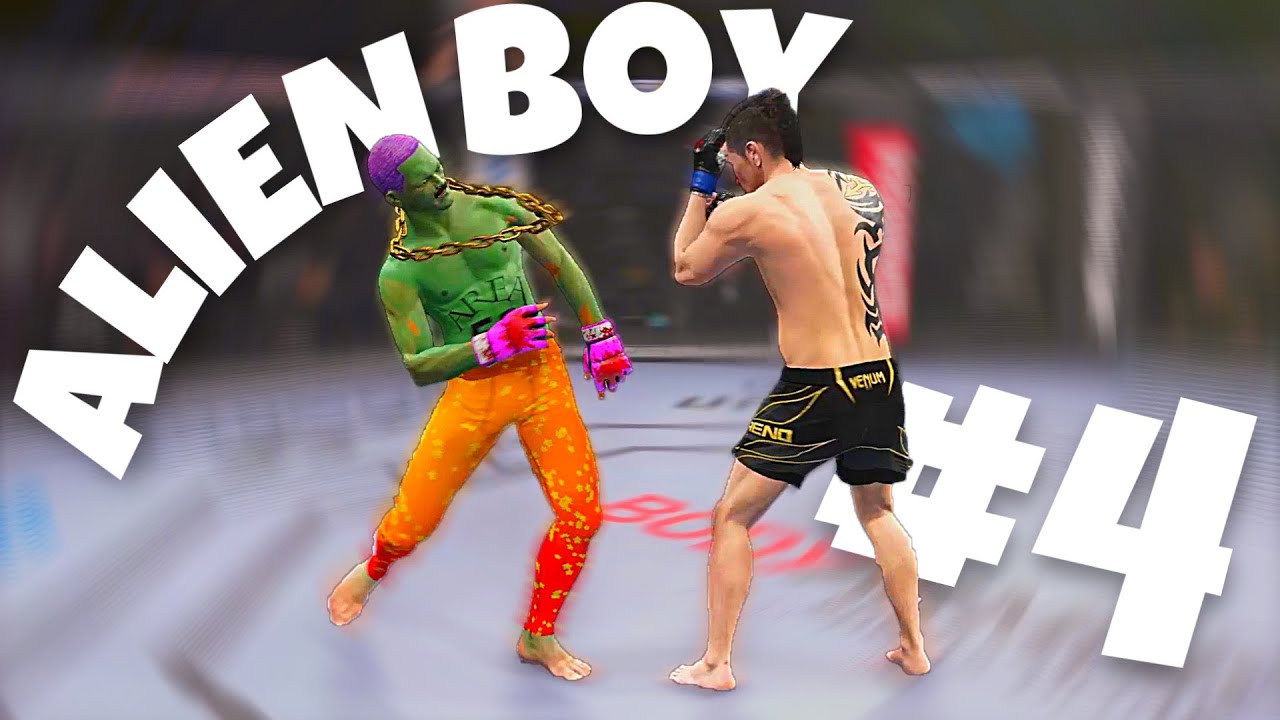 Alien Boy DESTROYS Cocky FIGHTER and snatched his ANKLES 😈 | UFC 4 ...