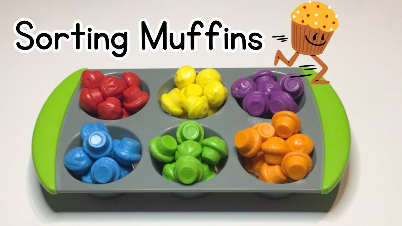 Sorting Muffins - Learn Colours - Play and Learn - Educational Video ...