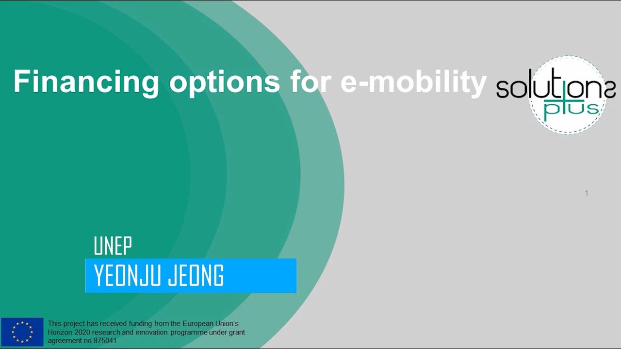 SOLUTIONSplus E-course 1: Financing options for e-mobility - YouTube