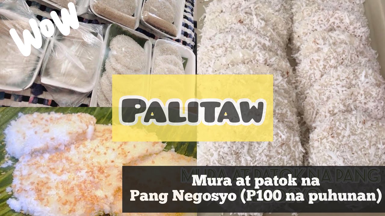 How to make PALITAW(Filipino SweetRice Cake)+costing/Angel's Recipe ...