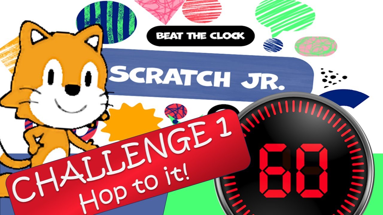 Scratch Jr. Beat the Clock Coding Game Challenge 1 Hop to It - YouTube