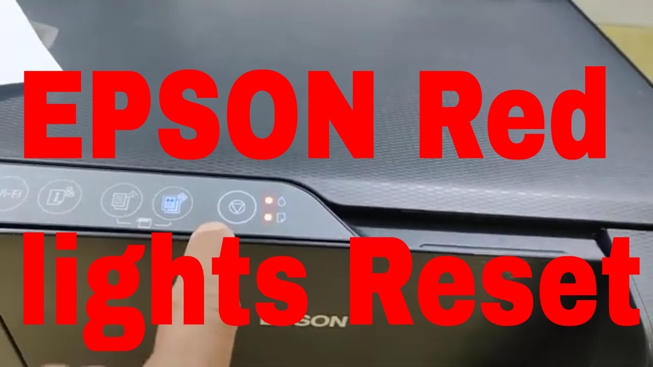 Epson L3250 reset red light blinking service required - YouTube