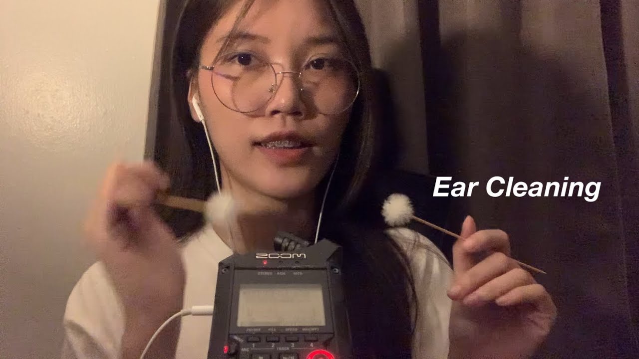 ASMR Ear Cleaning 30 minutes | Repeat with black screen for sleep zZ ...