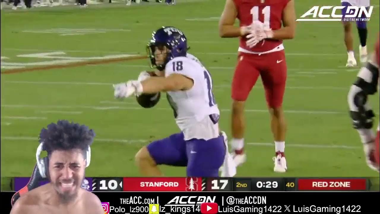 Reacting To TCU vs. Stanford Game Highlights | 2024 ACC Football!! - YouTube
