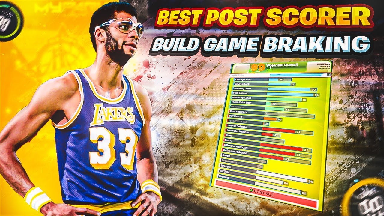 NBA 2K24 Best Post Scorer Build - YouTube