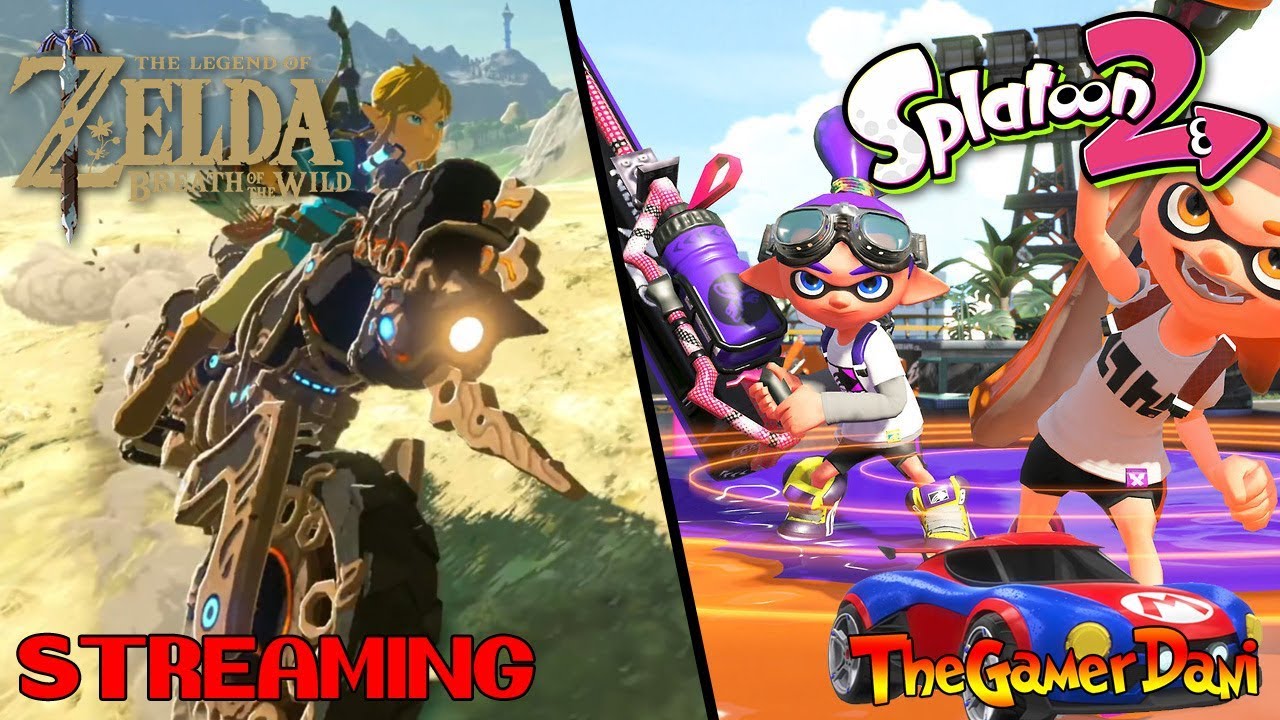 TLoZ Breath of The Wild DLC/Splatoon 2 e Rocket League ONLINE w ...