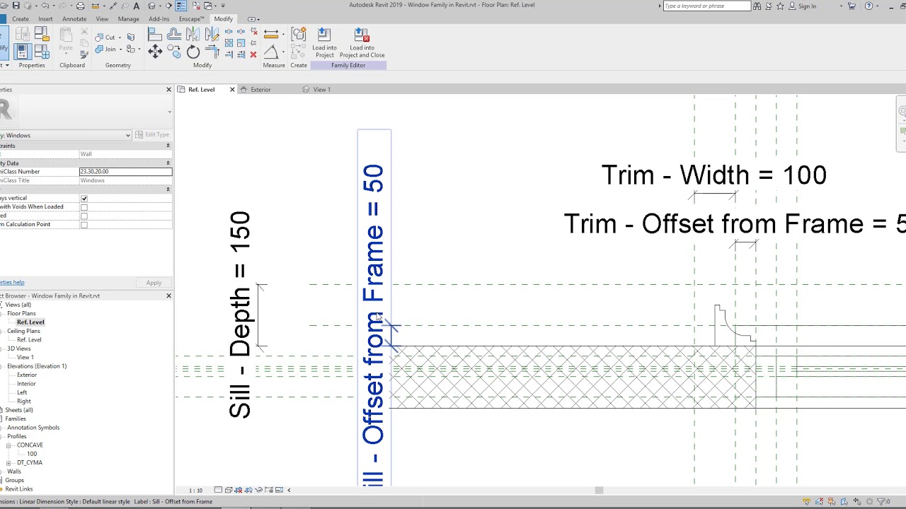 Parametric Window Family | In Revit_Part 2 - YouTube