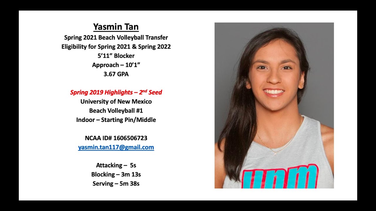 Yasmin Tan #1 New Mexico Beach Volleyball 2019 Highlights - YouTube