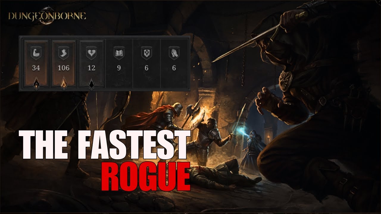 Breaking 100 DEXTERITY as Rogue - Dungeonborne - YouTube