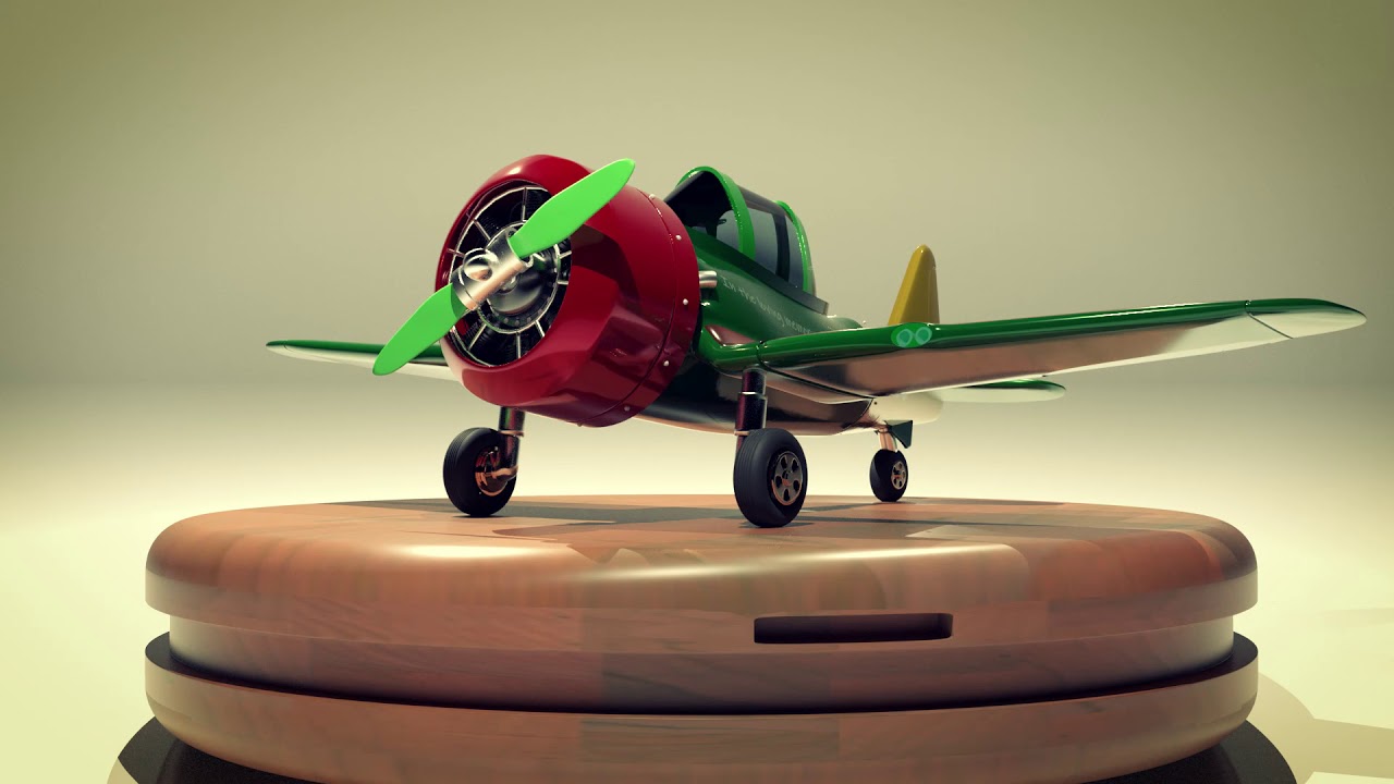 Toy Plane - 3ds Max Modeling - Arnold Renderer - YouTube