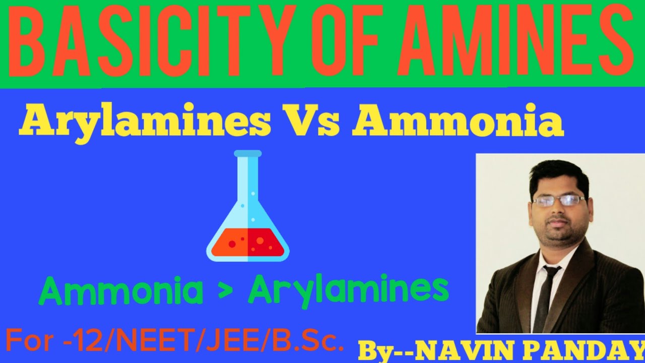 Ammonia Vs Arylamines/Ammonia is more basic than arylamines/Basicity of ...