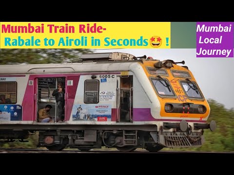 Mumbai Train Ride: Rabale to Airoli in Seconds!" - YouTube