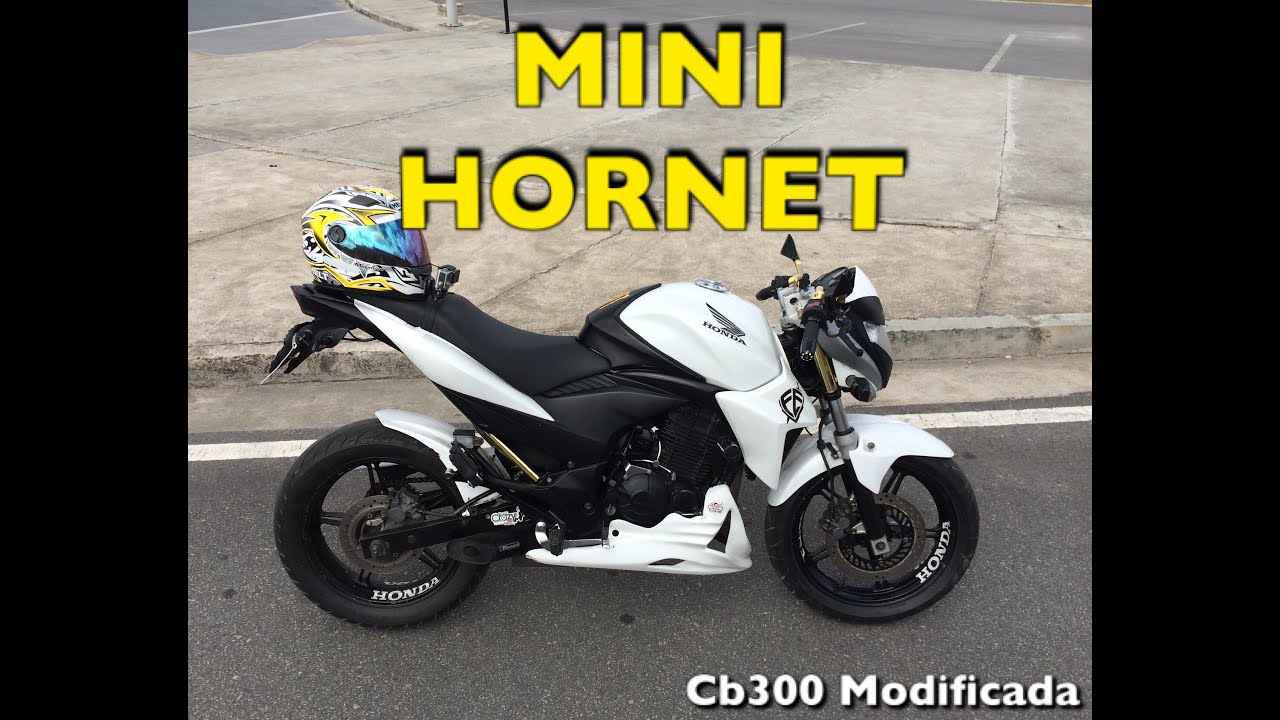 MINI HORNET, CB300 MODIFICADA NOVOS ACESSORIOS / BRUNINHO DO FLUXO - YouTube