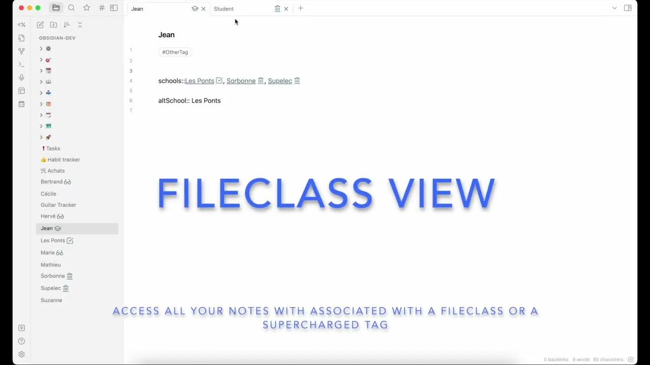 Metadata Menu 0.3.6 - Fileclass view and Supercharged tags aliases ...