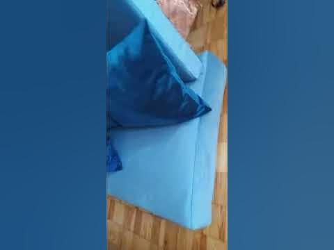 Матрас из велюра Лагуна толщина 15 см и мягкие декоративные подушки ...