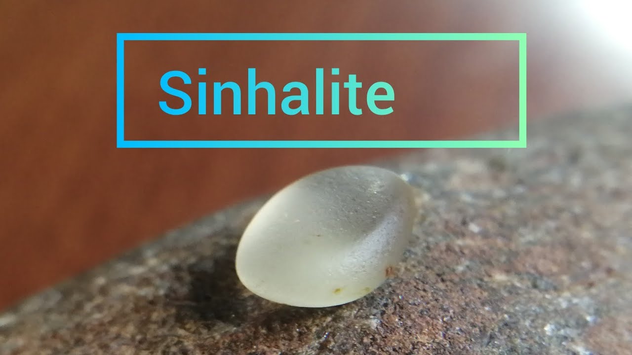 Sinhalite Rough Stone from Sri Lanka - borate mineral with formula MgAl ...