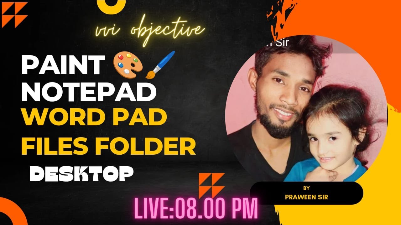 VVI OBJECTIVE |WINDOWS | PAINT | NOTEPAD | WORDPAD | DESKTOP| COMPUTER ...