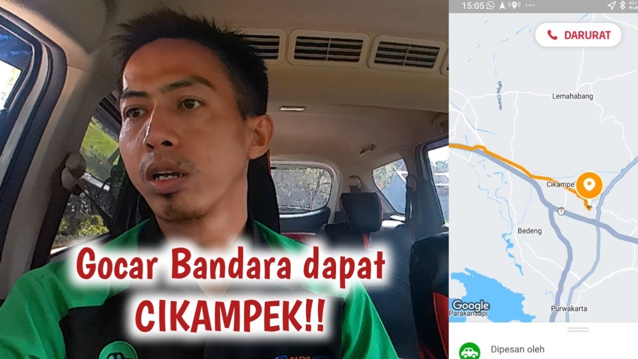 Pendapatan Driver Gocar Bandara-Cikampek PP - YouTube