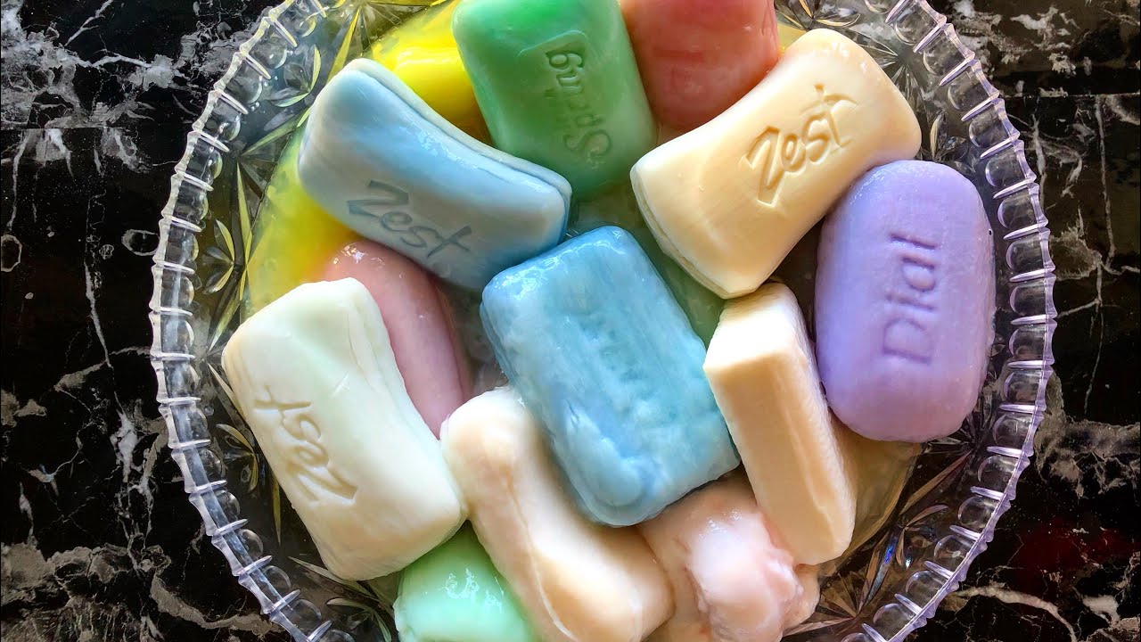 Soaked 15 soaps overnight and turned out this- ASMR - YouTube