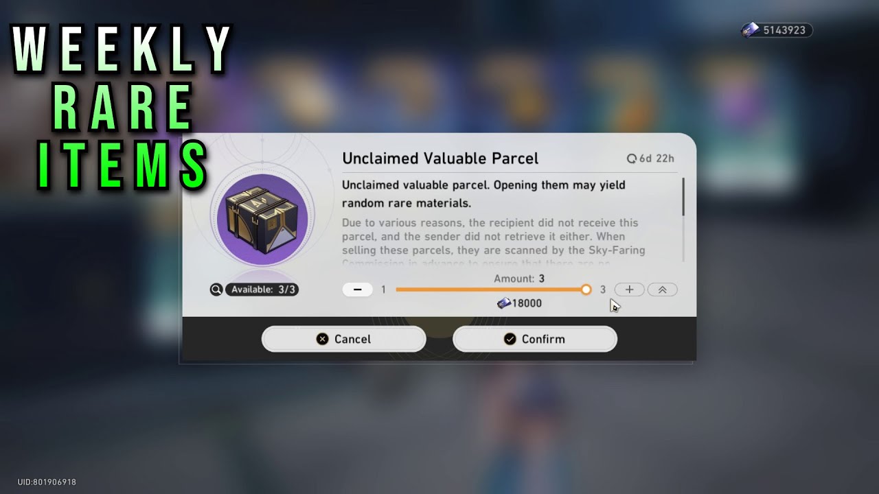 Weekly Valuable Items with Rare Materials | Honkai Star Rail - YouTube