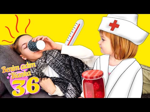 Bianka ile doktor oyunu! Soğuk algınlığı evde nasıl tedavi edilir?Çocuklar için eğitici video!