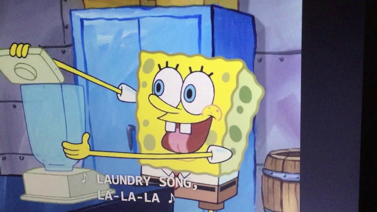 SpongeBob Squarepants Laundry Song - YouTube