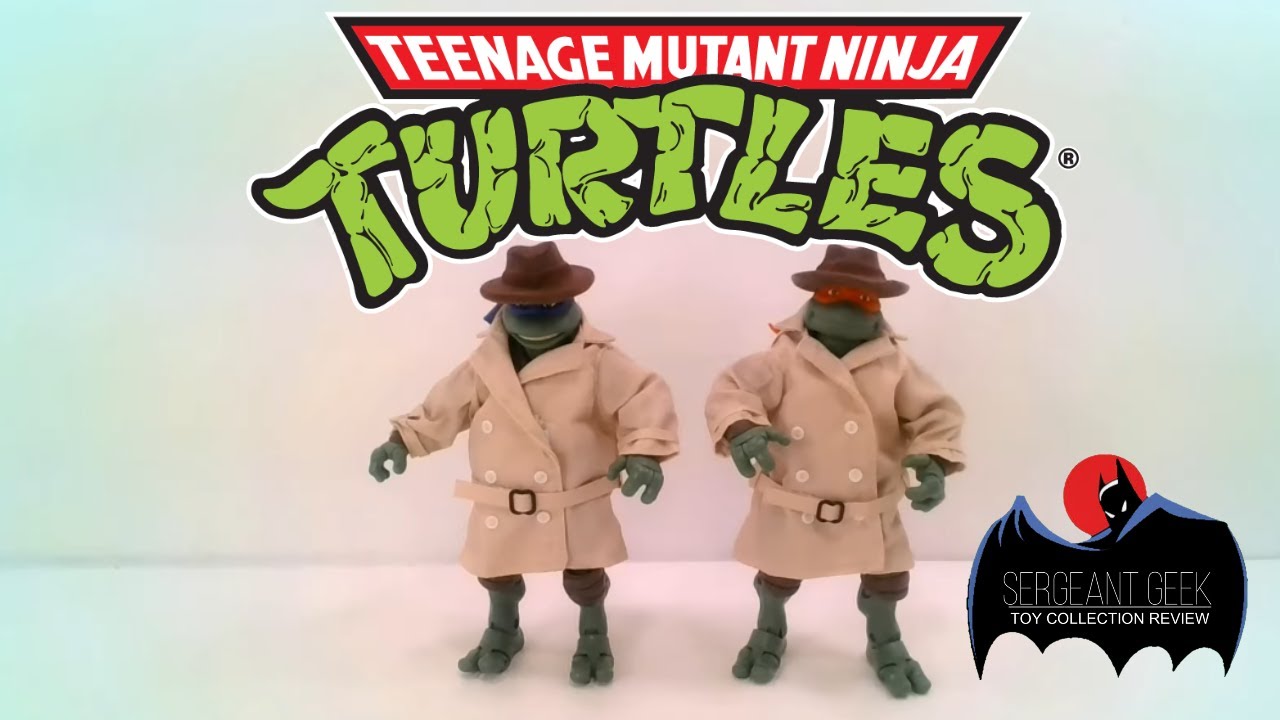 Toy Review TMNT Trench Coat Figures Leo and Mikey - YouTube