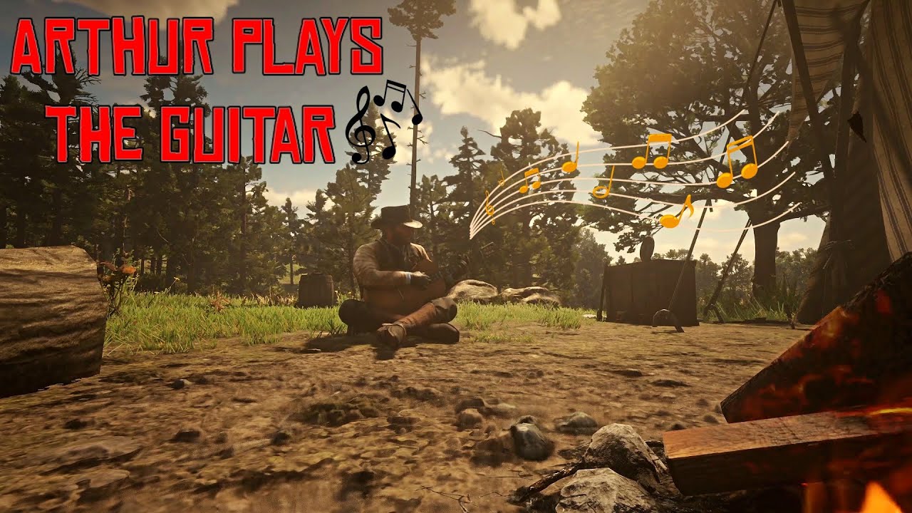 Arthur Morgan playing the guitar || RDR2 Relaxing Guitar Music - YouTube