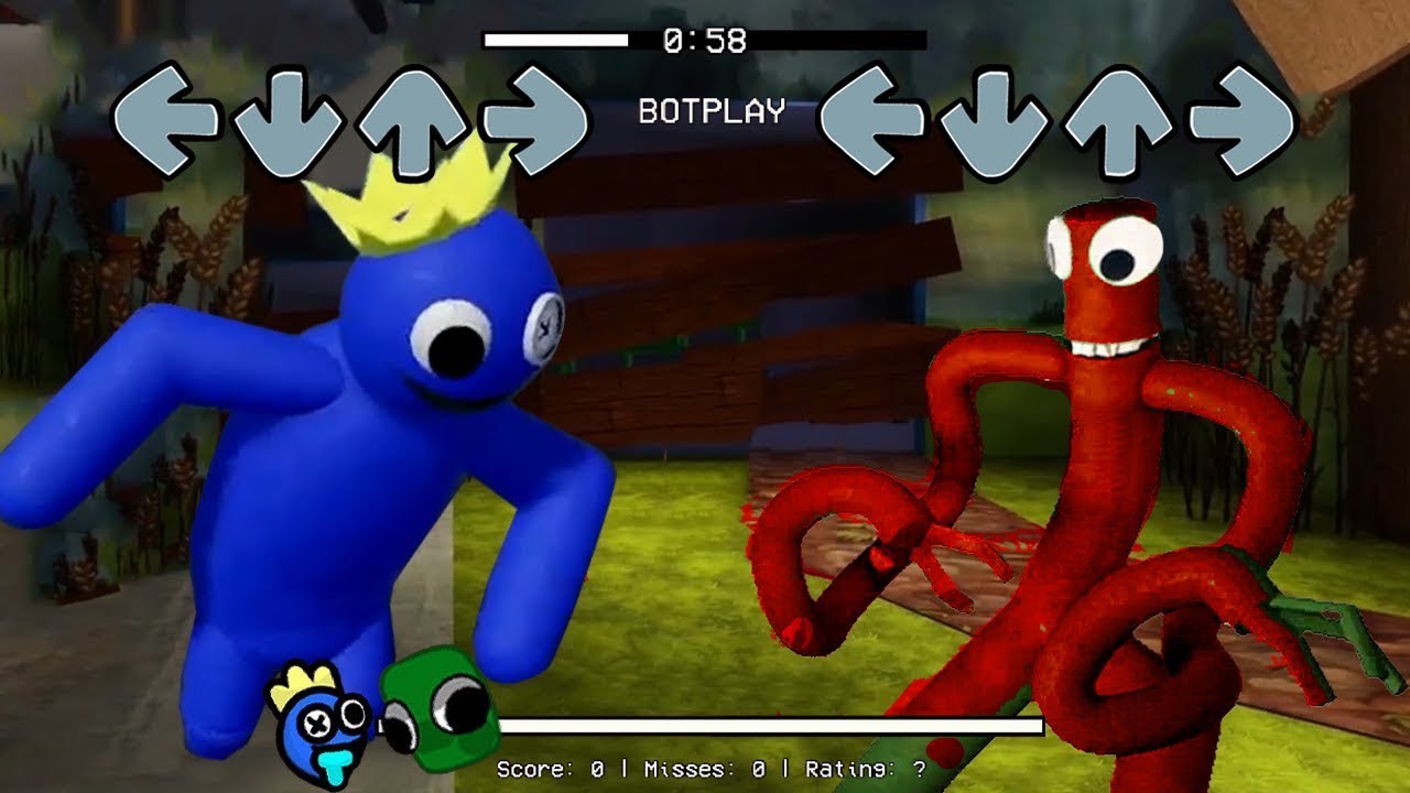 Rainbow Friends | FNF mod - Roblox Blue VS Red | Friday Night Funkin ...