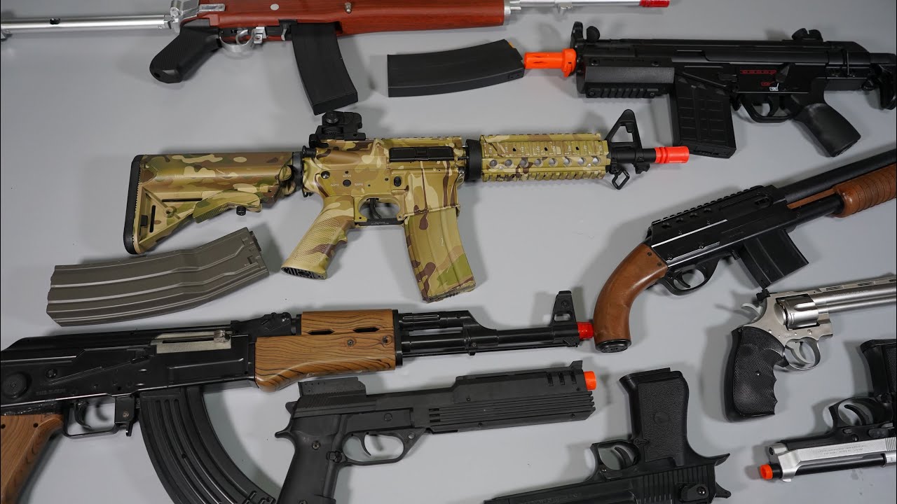 Military Army Airsoft Toy Gun Military Skin M4 AK47 Shell ejecting ...