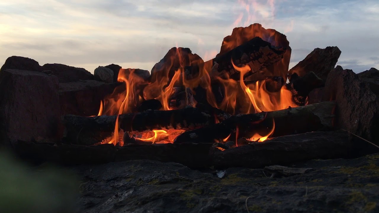 Relaxing Coastal Campfire Full Video No Loop - YouTube
