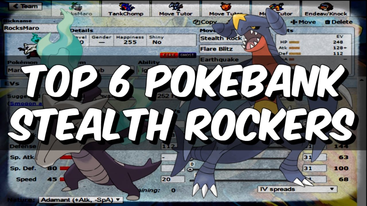 Top 6 Best Pokebank Stealth Rock Users in Pokemon Sun and Moon (Move ...