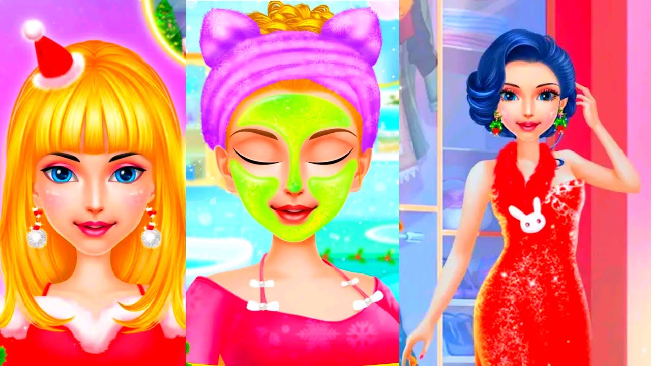 Christmas makeup game|makeup game|xmas makeup|girl games|Android ...