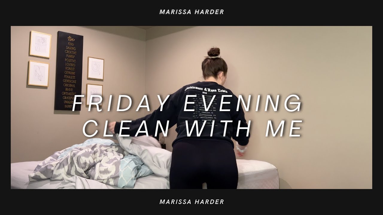 Friday Evening Clean With Me | Relaxing Cleaning Vlog - YouTube