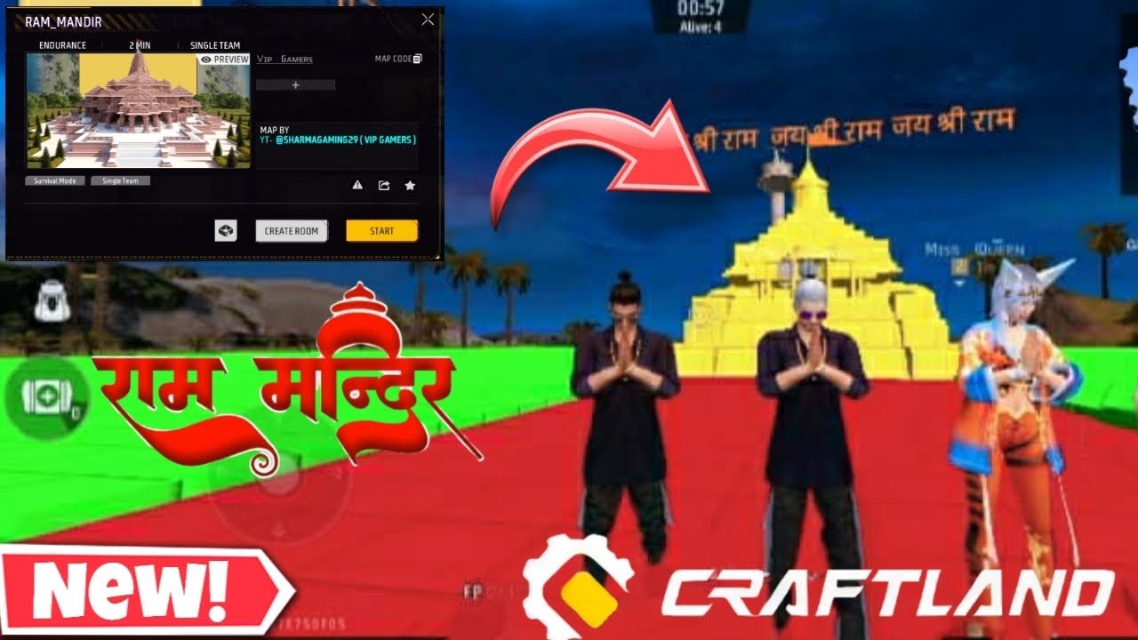 TOP 6. INTERESTING CRAFTLAND 🗺️ MAP [OLD PIEK +RAM MANDIR+OGGY KA GHAR ...