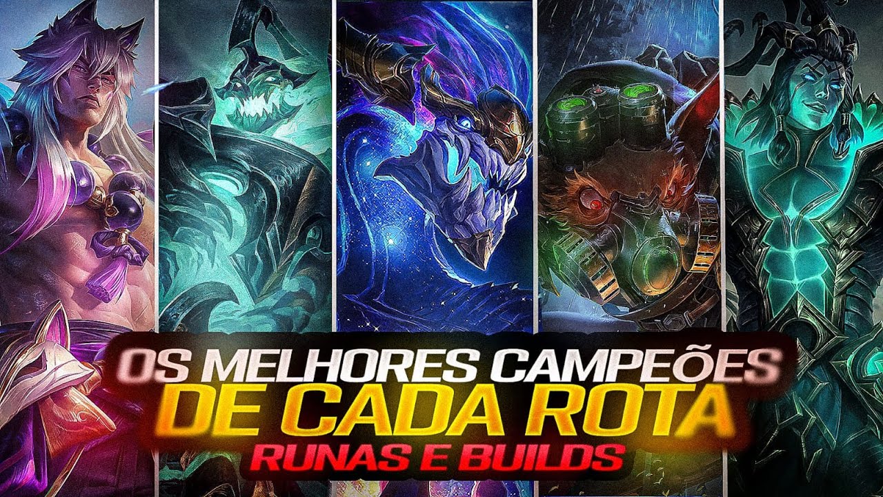 3 MELHORES CAMPEÕES PARA SUBIR ELO EM CADA POSIÇÃO DO WR! (Tier list ...