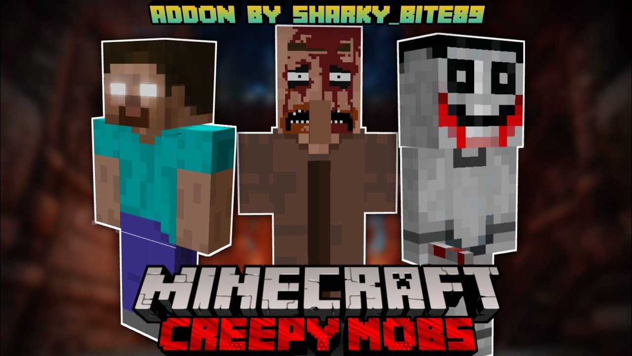 Minecraft Pe Monster Mod - Minecraft Creepy Mobs Add-On V2 || Addon ...