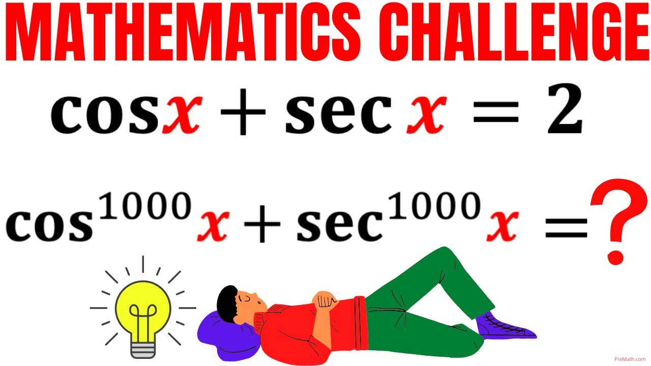 Trigonometric Trick | Learn how to find the value of cos^1000 x + sec ...